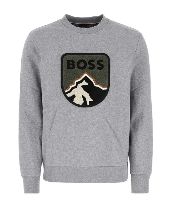 Hugo Boss Appliqué Detail Cotton Sweatshirt