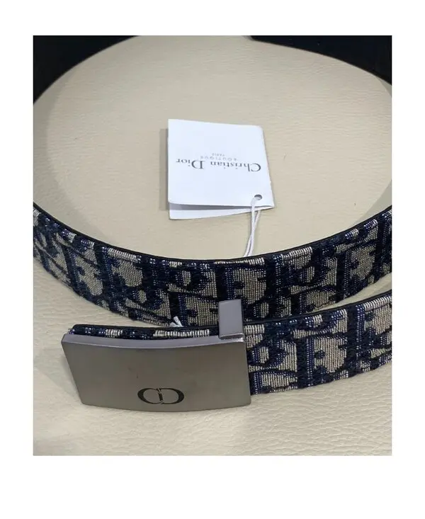 Dior Logo Buckle Belt - Black