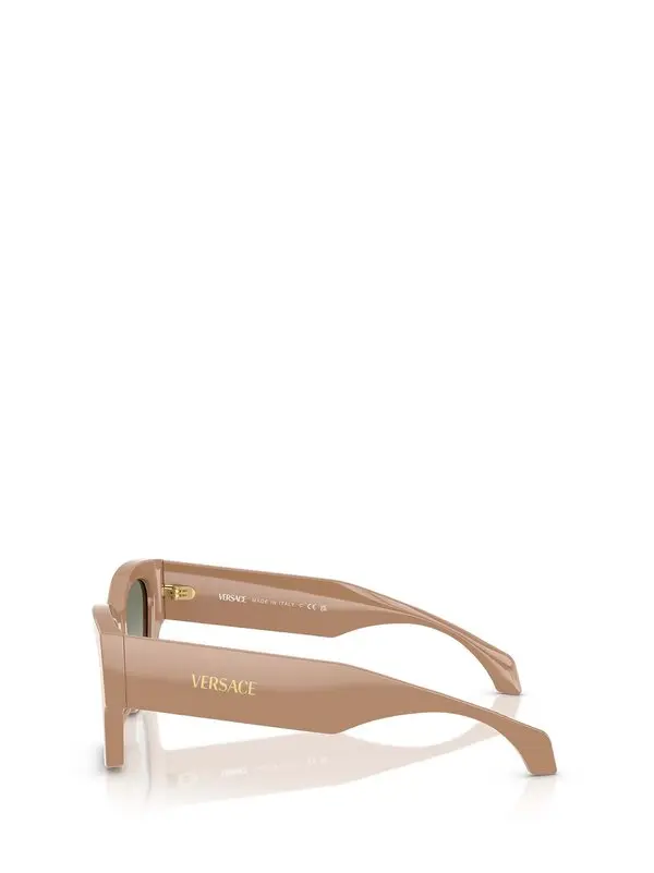 Versace Geometric Frame Sunglasses - Gray