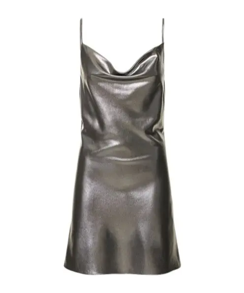 ROTATE BY BIRGER CHRISTENSEN Metallic Pendant Mini Sling Dress