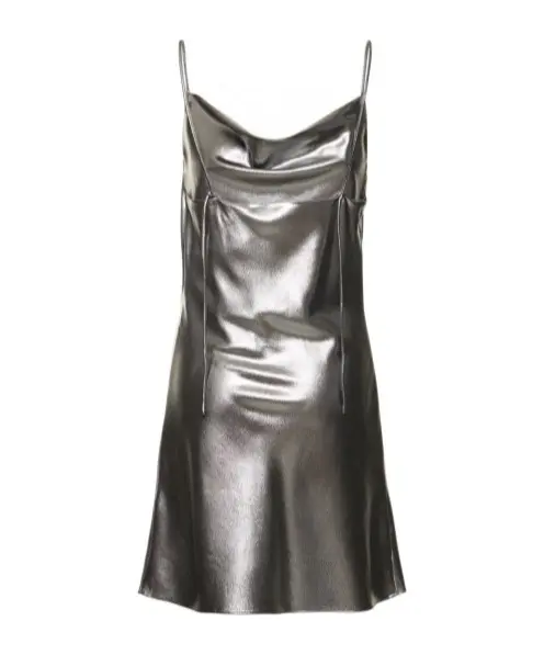 ROTATE BY BIRGER CHRISTENSEN Metallic Pendant Mini Sling Dress