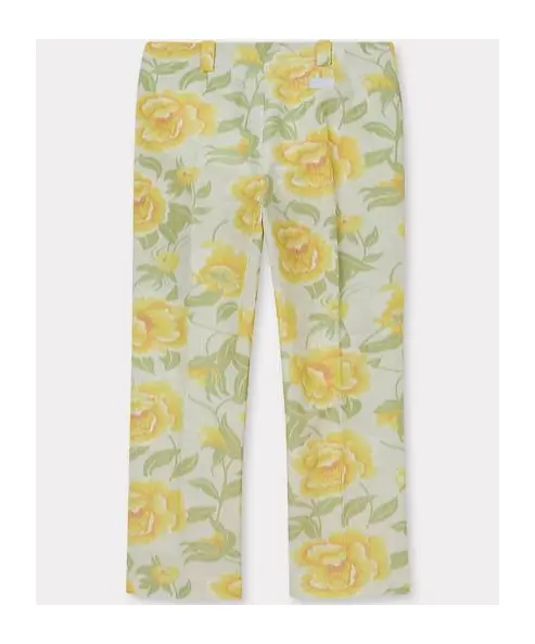 Kenzo Jacquard Peonies Cropped Pants