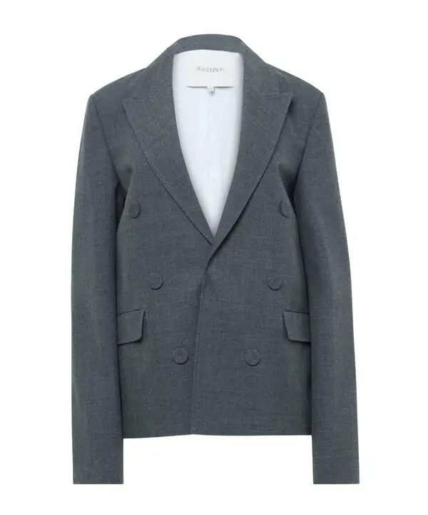 J.W.ANDERSON Double-breasted Wool Blazer - Black