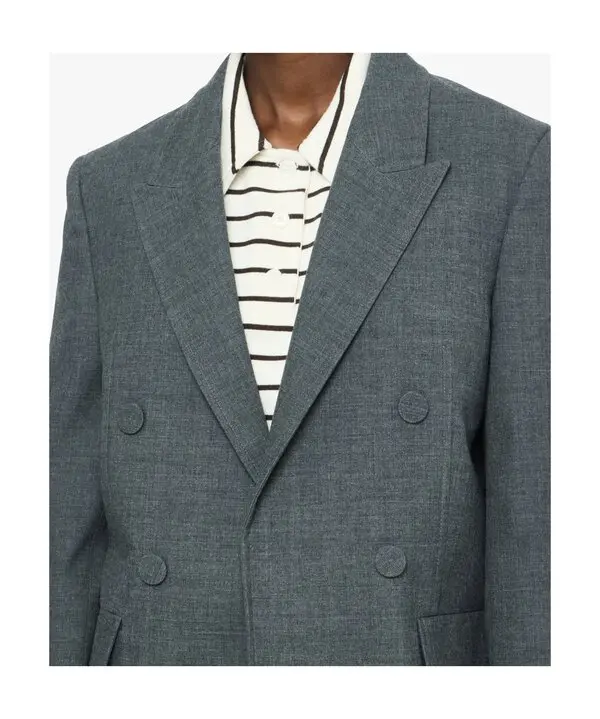 J.W.ANDERSON Double-breasted Wool Blazer - Black