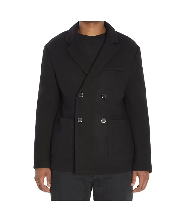Barena Venezia Double-breasted Peacoat - Black