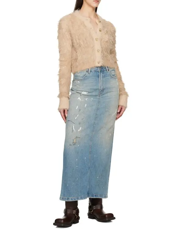 Acne Studios Textured Cropped Cardigan
