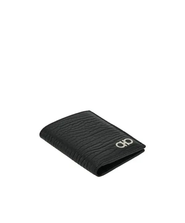FERRAGAMO Gancini Credit Card Holder - Black