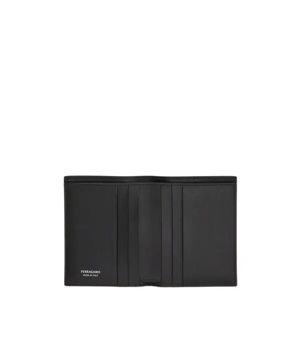 FERRAGAMO Gancini Credit Card Holder - Black
