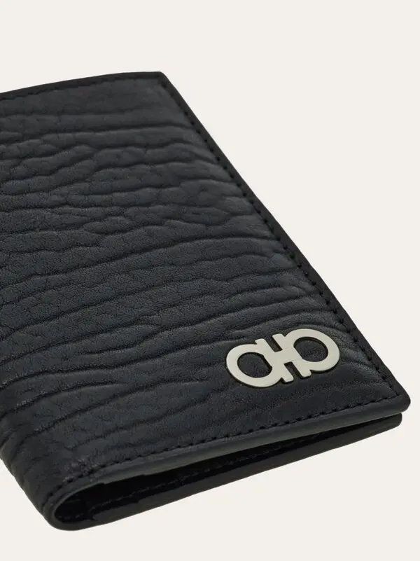 FERRAGAMO Gancini Credit Card Holder - Black