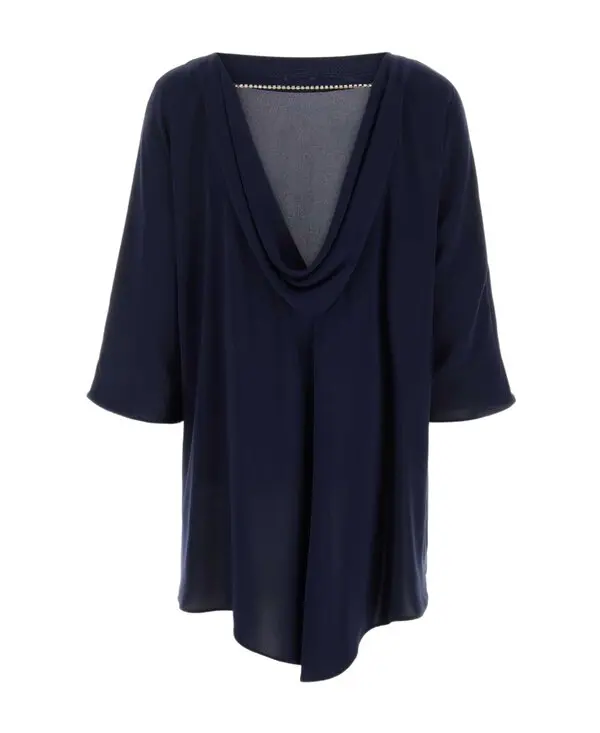 Max Mara Cowl Neck Blouse - Black
