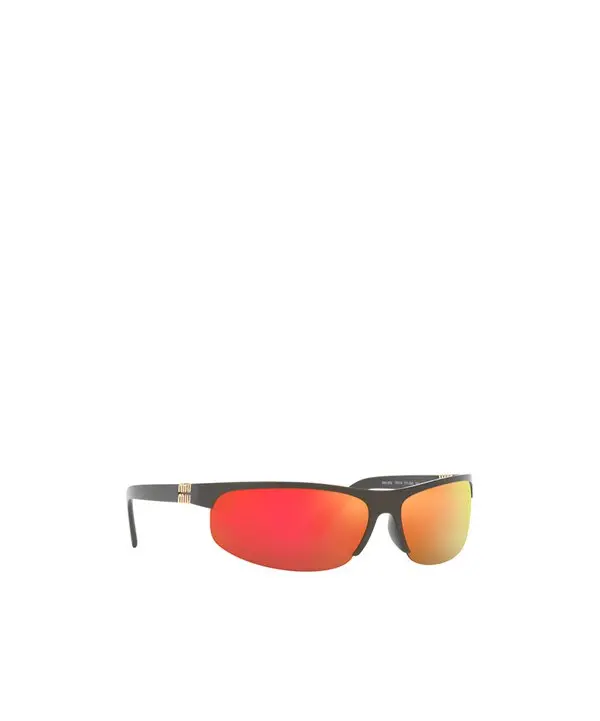 Miu Miu Oval Frame Sunglasses - Khaki