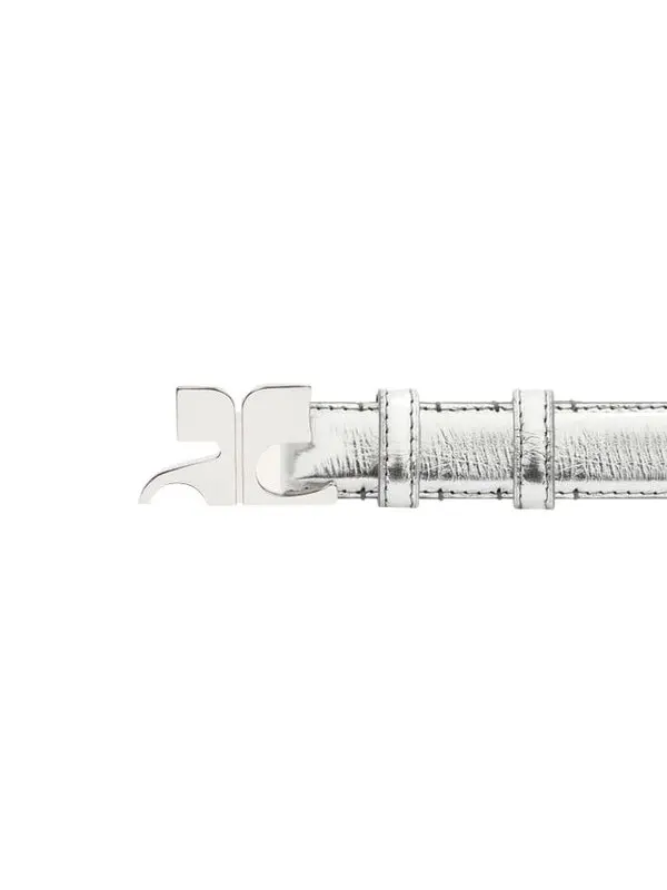 COURREGES Metallic Effect Buckle Belt