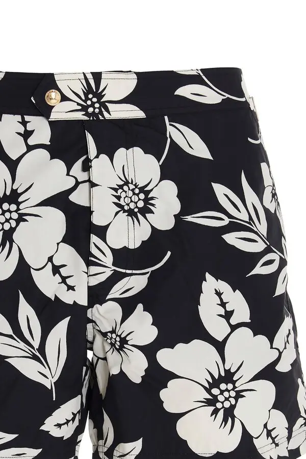 TOM FORD Floral Print Swim Shorts
