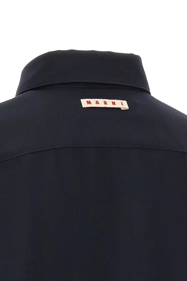 Marni Tropical Collared Long-sleeve Shirt
