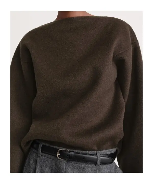 TOTEME Wide Neck Knit Sweater