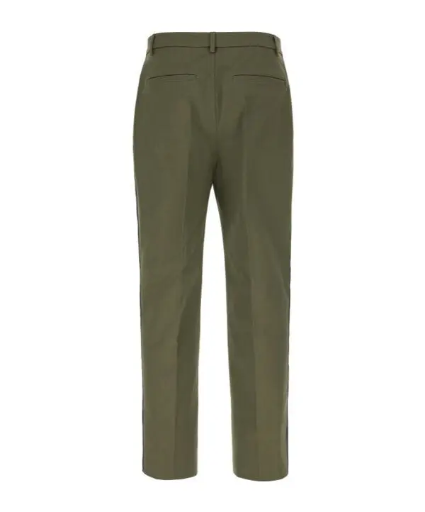 Valentino Garavani Side-stripe Tailored Trousers - Green