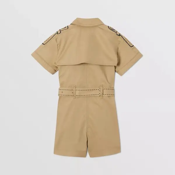 Burberry Printed Belted Jumpsuit