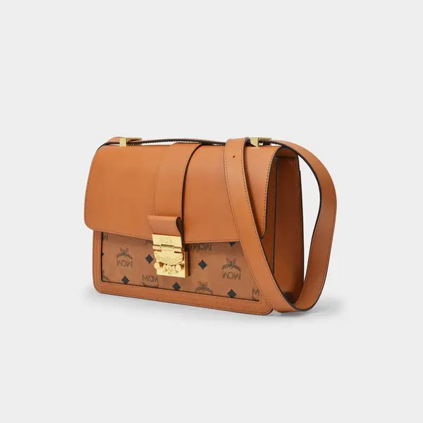 Mcm Logo Print Shoulder Bag
