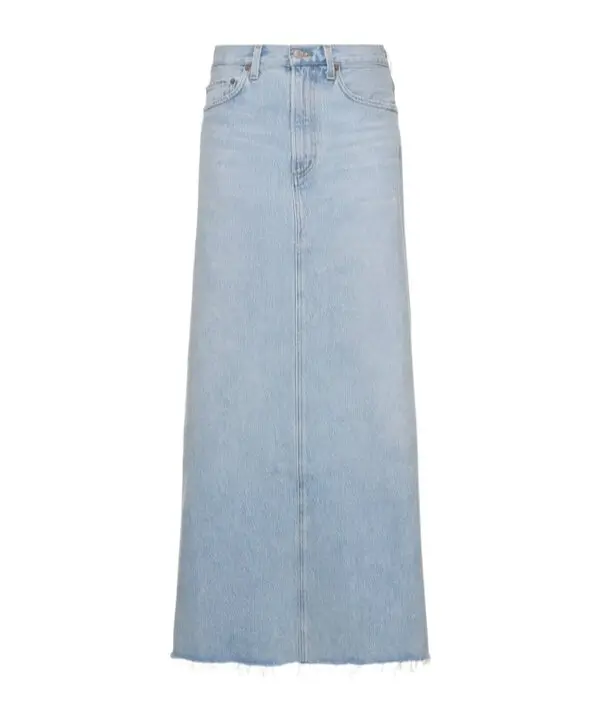 AGOLDE Denim Skirt With Belt Loops