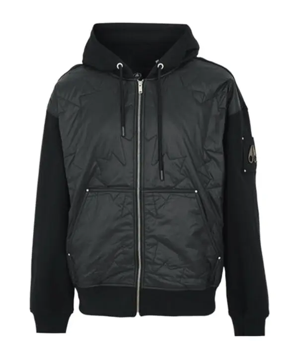 Moose Knuckles Quilted Zip-up Hooded Jacket