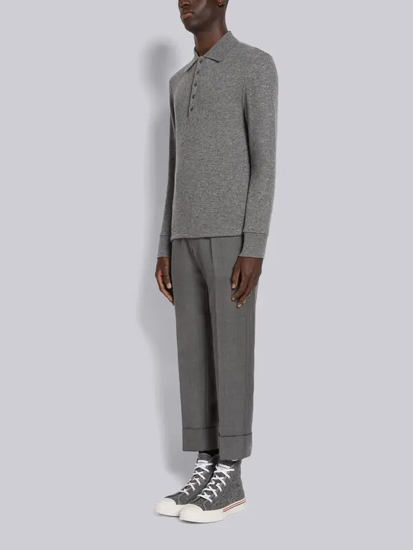 Thom Browne Collegiate High-top Sneakers With Striped Outsole And Buckle Detail