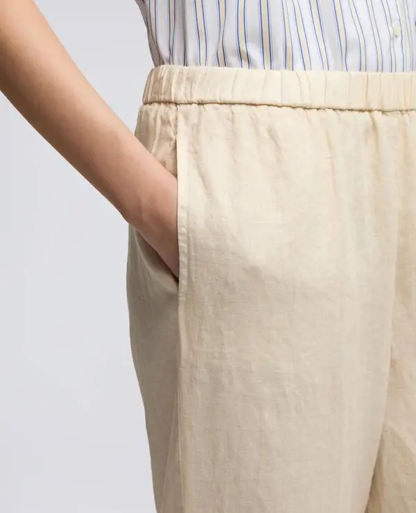 Aspesi Elastic Waistband Wide-leg Trousers - Nude