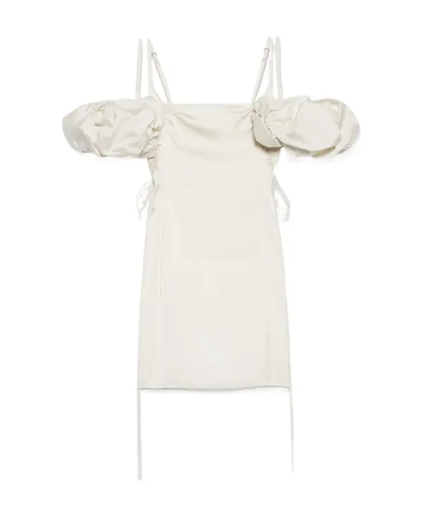 Jacquemus La Mini Robe Chouchou Dress With Detachable Sleeves