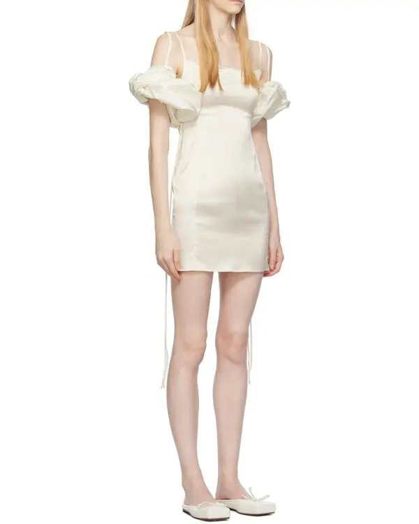 Jacquemus La Mini Robe Chouchou Dress With Detachable Sleeves