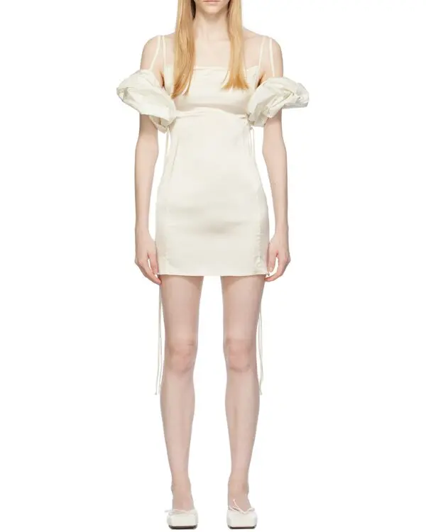 Jacquemus La Mini Robe Chouchou Dress With Detachable Sleeves