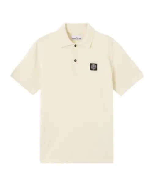 Stone Island Short-sleeved Knitted Polo Shirt