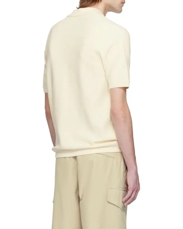 Stone Island Short-sleeved Knitted Polo Shirt