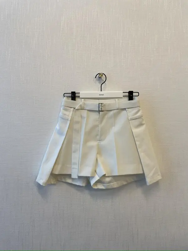 Sacai Belted Waist Shorts