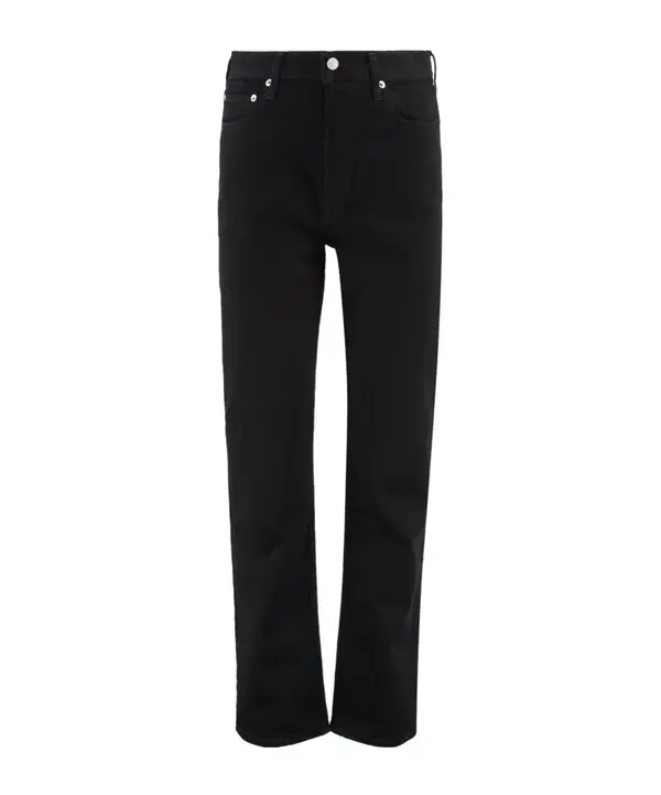 AGOLDE High-waisted Straight-leg Jeans - Black