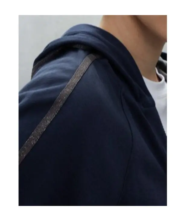 Brunello Cucinelli Embellished Zip Hoodie - Black