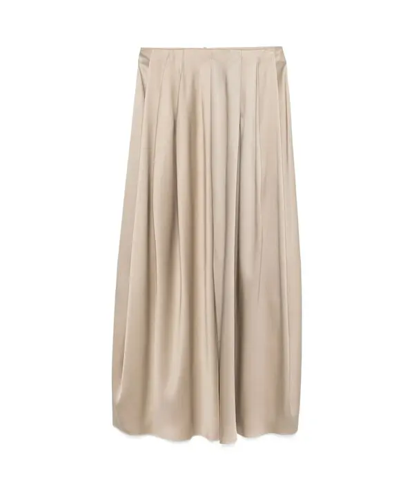 Giorgio Armani Pleated Maxi Skirt - Nude