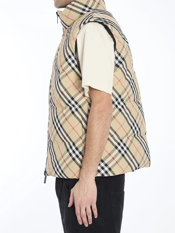 Burberry Checked Zipped Reversible Padded Gilet