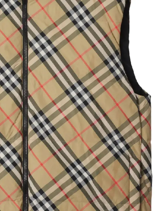 Burberry Checked Zipped Reversible Padded Gilet