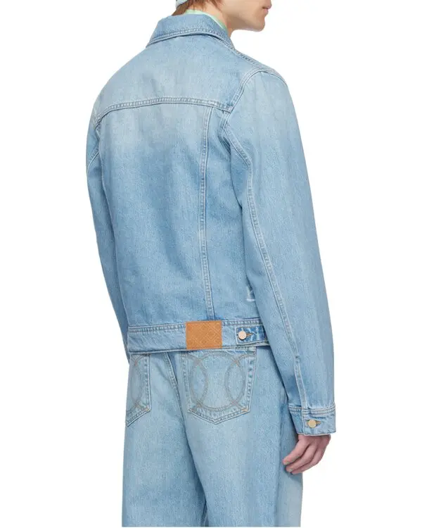 Casablanca Graffiti Denim Jacket - Blue