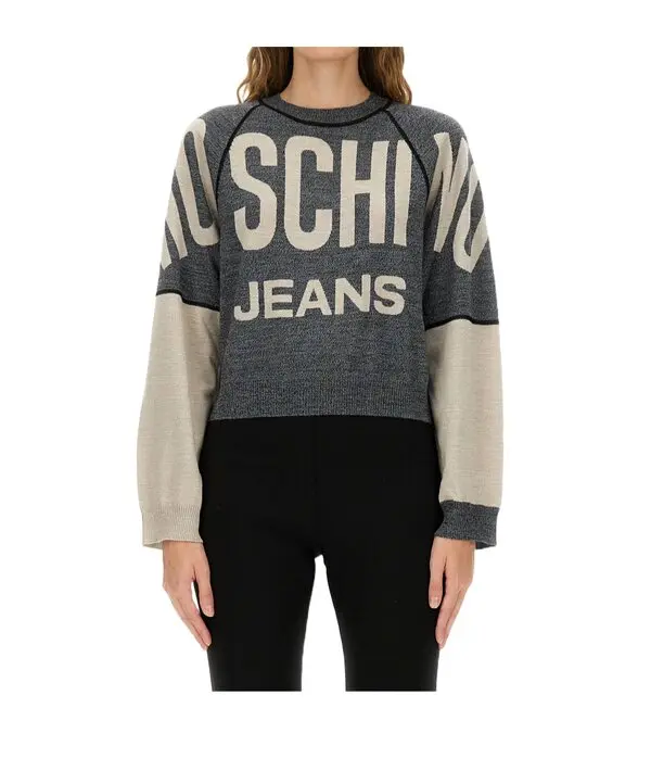 Moschino Long Sleeve Sweater - Black