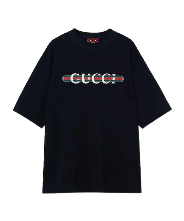 Gucci Logo Printed Jersey T-shirt