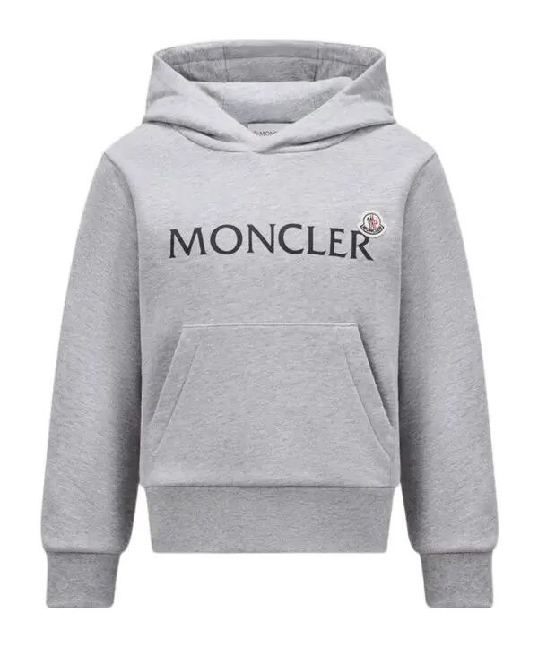 Moncler Logo Patch Hoodie - Grey