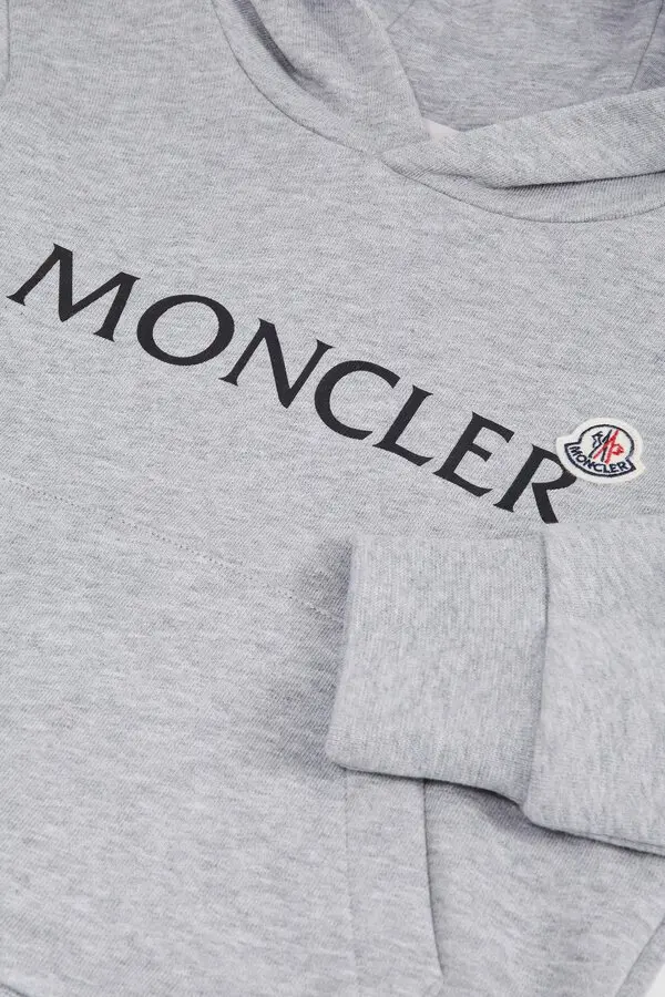 Moncler Logo Patch Hoodie - Grey
