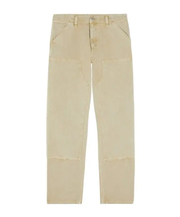 Carhartt Work In Progress Double Knee Canvas Work Pants - Nude