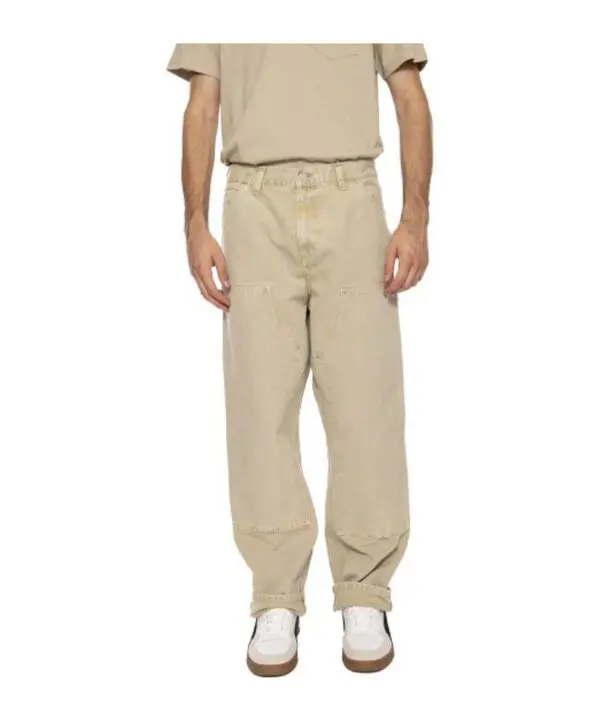 Carhartt Work In Progress Double Knee Canvas Work Pants - Nude