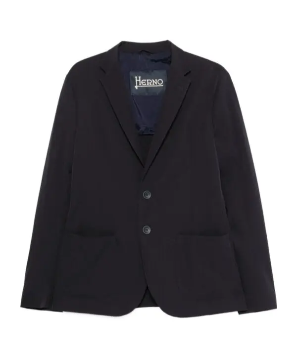Herno Long Sleeve Blazer - Black