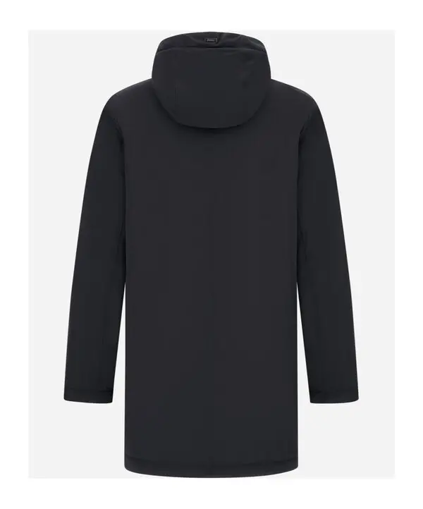 Herno Hooded Parka With Drawstring - Black