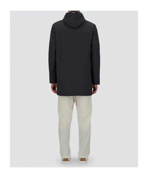 Herno Hooded Parka With Drawstring - Black