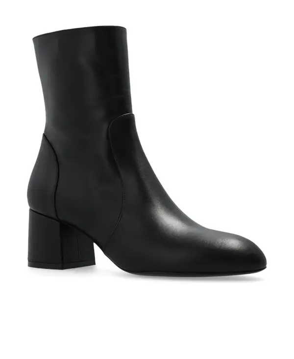 STUART WEITZMAN Flareblock Side-zip Ankle Boots - Black