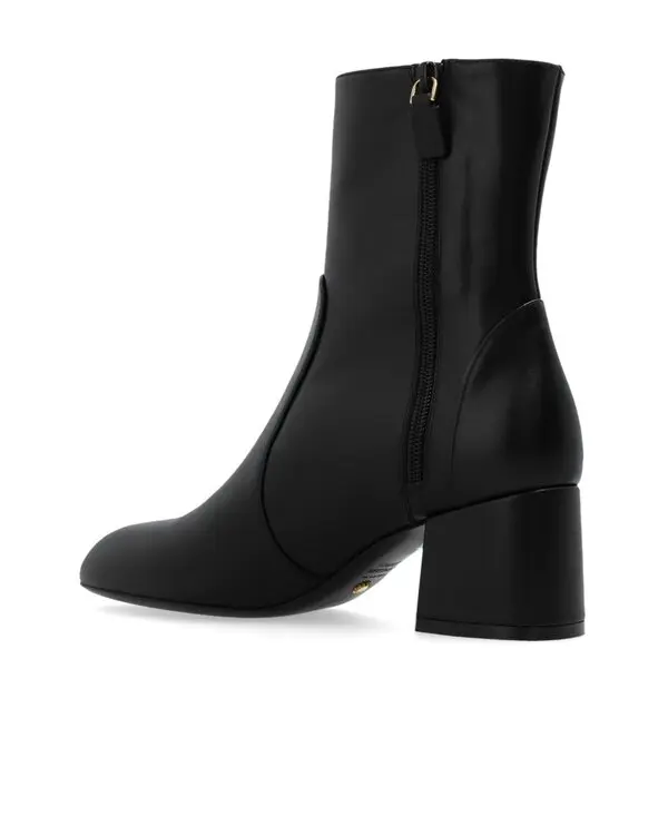 STUART WEITZMAN Flareblock Side-zip Ankle Boots - Black