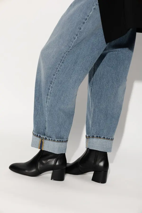 STUART WEITZMAN Flareblock Side-zip Ankle Boots - Black